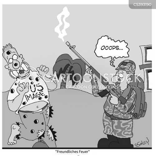 Cartoons und Karikaturen mit Freundlich