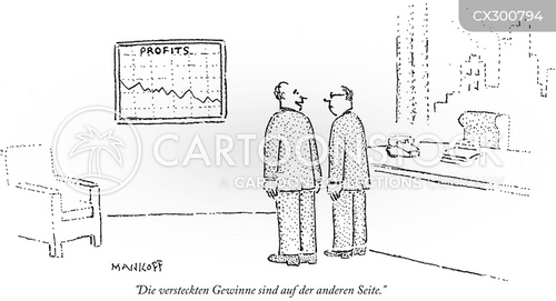 Cartoons und Karikaturen mit Offshore-banking