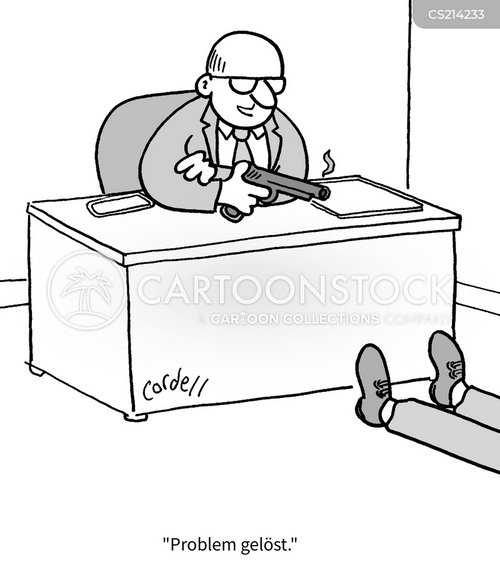 Cartoons und Karikaturen mit Aggressive Manager