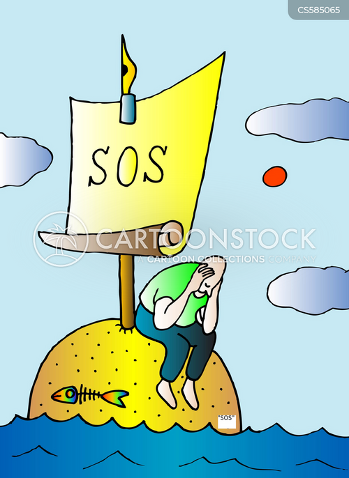 Cartoons und Karikaturen mit Sos