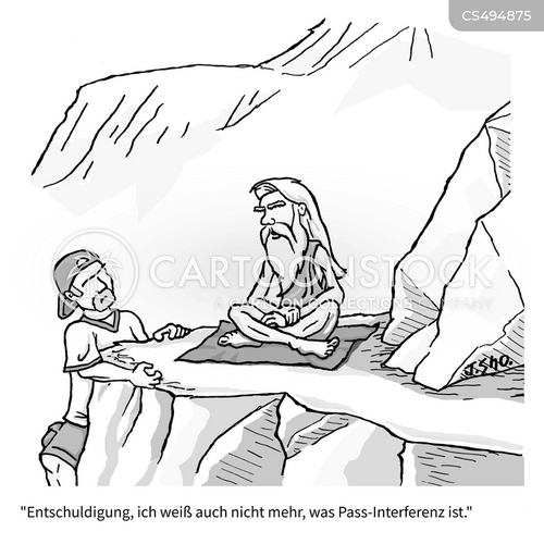 Cartoons und Karikaturen mit Pass-interferenz