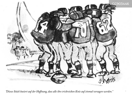 Cartoons und Karikaturen mit Defensive Play