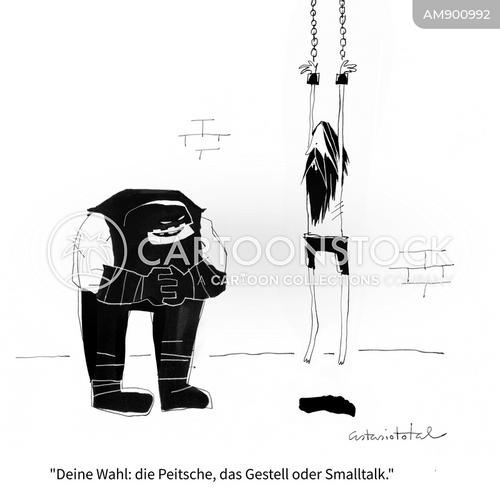 Cartoons und Karikaturen mit Zwangstaktiken