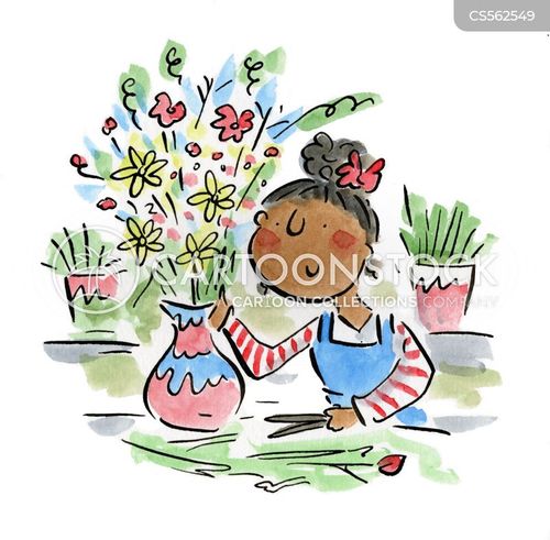 Flower Arranger Cartoons and Comics - funny pictures from CartoonStock