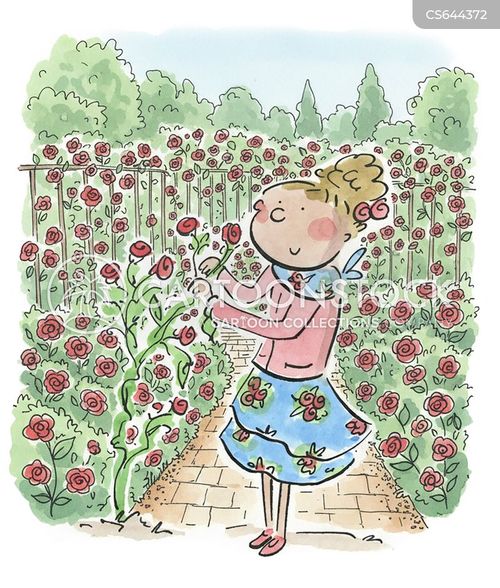 Picking Roses Cartoons and Comics - funny pictures from CartoonStock