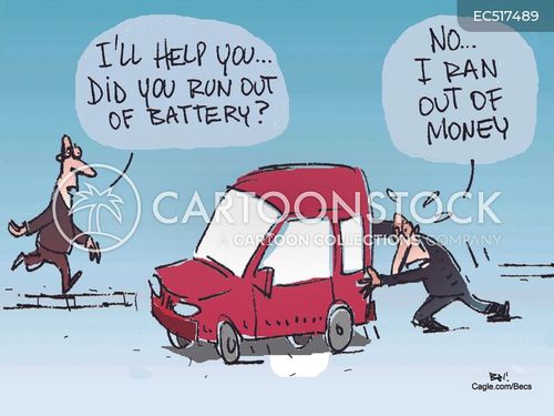 Dead Battery Cartoons and Comics - funny pictures from CartoonStock
