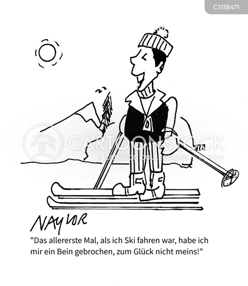 Cartoons und Karikaturen mit Beinbruch