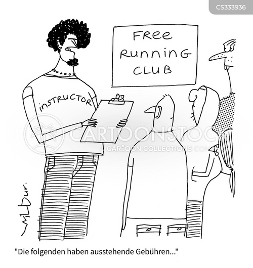 Cartoons und Karikaturen mit Agility-sport
