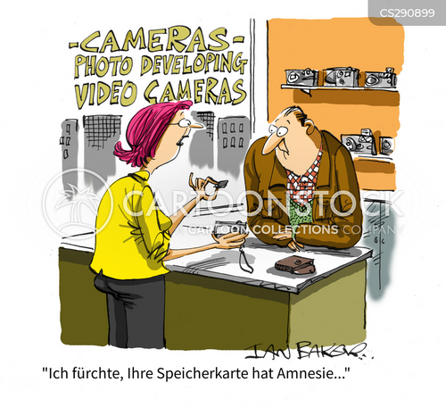 Cartoons und Karikaturen mit Digitale Amnesie
