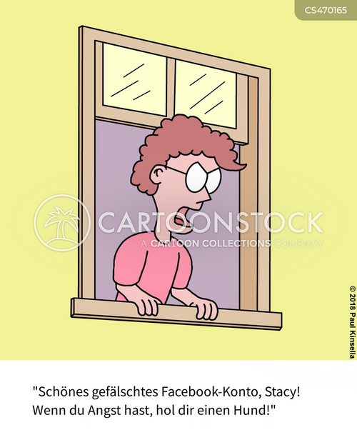 Cartoons und Karikaturen mit Online-fake