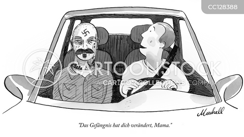 Cartoons und Karikaturen mit Postinhaftierung