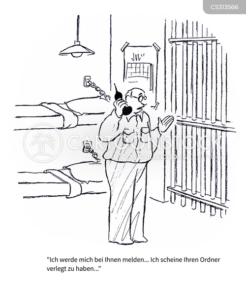 Cartoons und Karikaturen mit Ordner