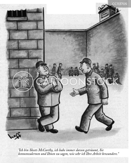 Cartoons und Karikaturen mit Detektivgeschichte