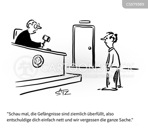 Cartoons und Karikaturen mit Amerikanische Gefängnisse