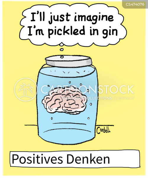 Cartoons und Karikaturen mit Positive Denken