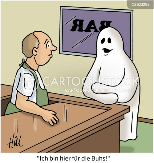 Cartoons und Karikaturen mit Barkeeper