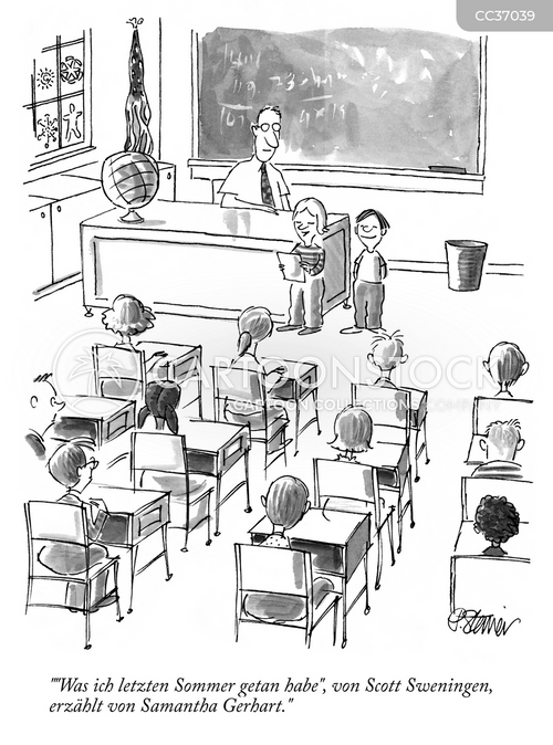 Cartoons und Karikaturen mit Diagrammgestaltung