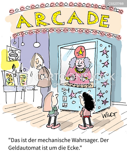 Cartoons und Karikaturen mit Wahrsager
