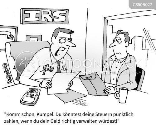Cartoons und Karikaturen mit Geld
