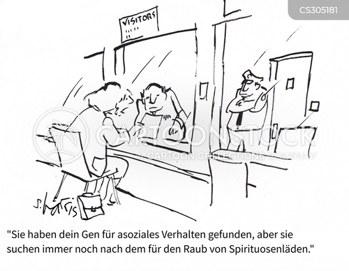 Cartoons und Karikaturen mit Anti-soziales Verhalten