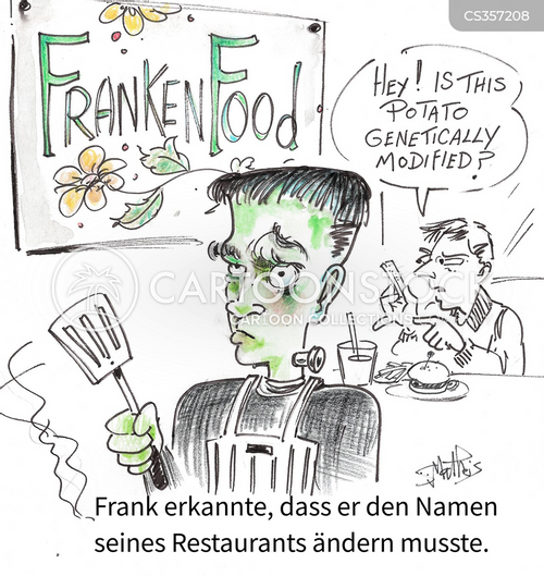 Cartoons und Karikaturen mit Lebensmittelforschung