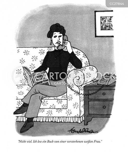 Cartoons und Karikaturen mit Englisch Lit
