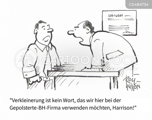 Cartoons und Karikaturen mit Polstert
