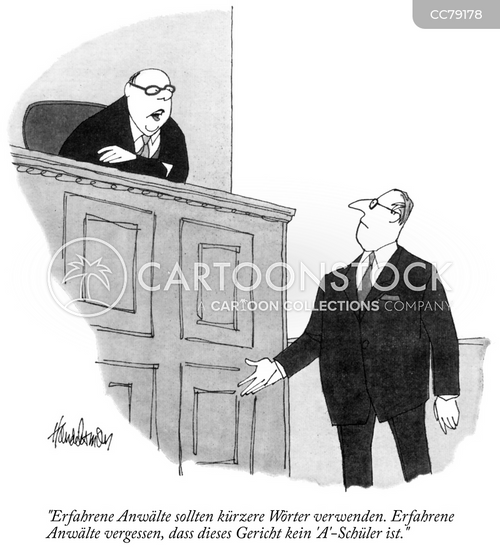 Cartoons und Karikaturen mit Juristische Kompetenz