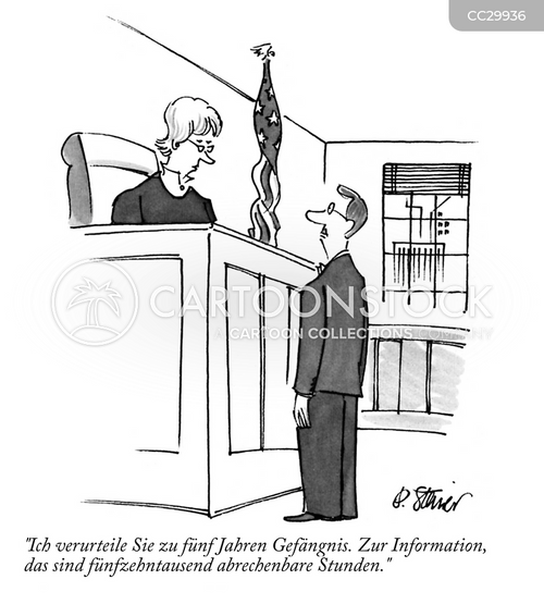 Cartoons und Karikaturen mit Verbrechen Und Strafe