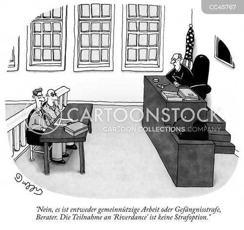 Cartoons und Karikaturen mit Alternative Strafen