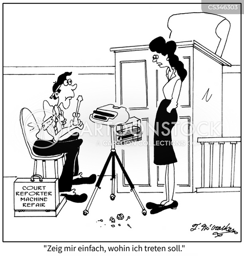 Cartoons und Karikaturen mit Technische Wartung