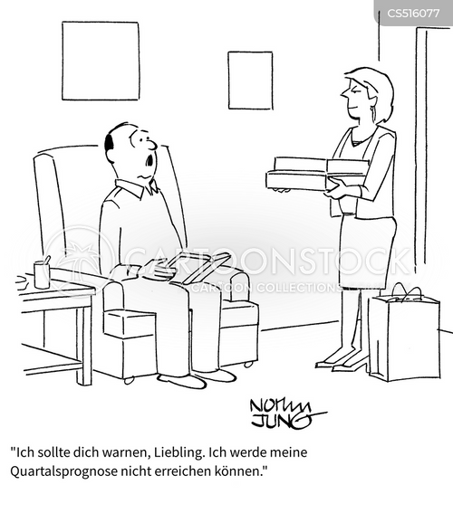 Cartoons und Karikaturen mit Haushaltsbudgetierung