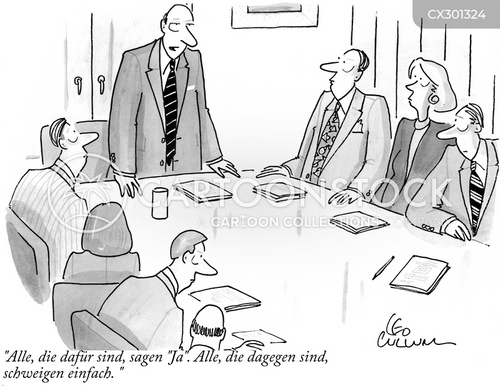 Cartoons und Karikaturen mit Mitarbeiterbeteiligung