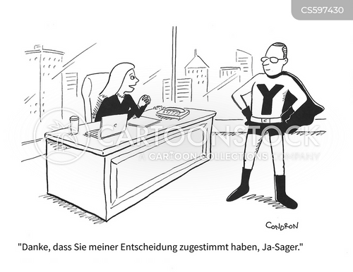 Cartoons und Karikaturen mit Schleimer