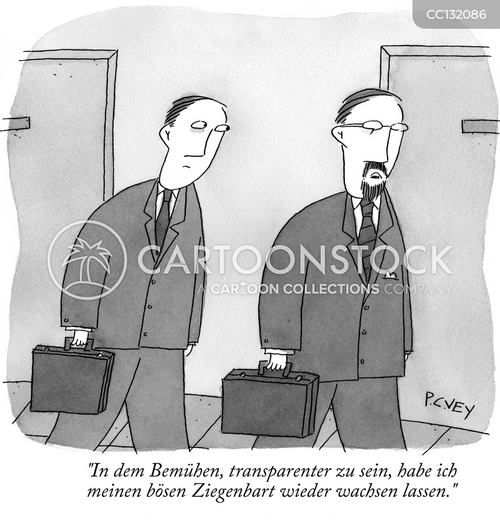 Cartoons und Karikaturen mit Transparenz Der Spender