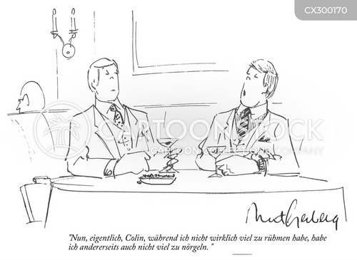 Cartoons und Karikaturen mit Sprachlicher Witz