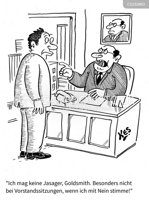 Cartoons und Karikaturen mit Ja-stimmen