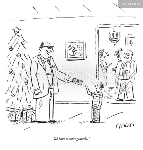 Cartoons und Karikaturen mit Basteln