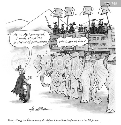 Cartoons und Karikaturen mit Die Alpen