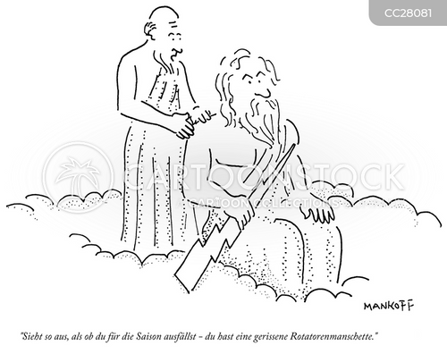 Cartoons und Karikaturen mit Schulter-impingement-syndrom