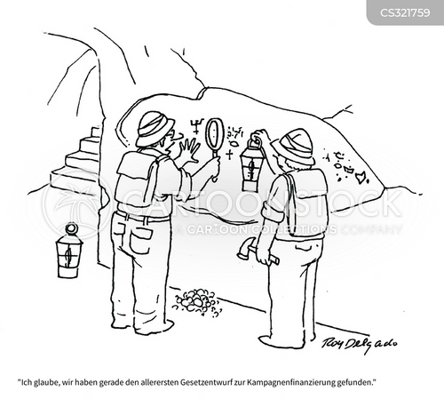 Cartoons und Karikaturen mit Historische Entdeckung