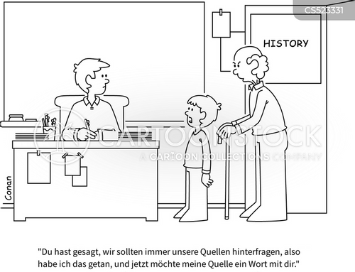 Cartoons und Karikaturen mit Historische Quelle