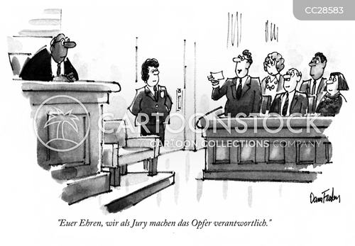 Cartoons und Karikaturen mit Pflicht
