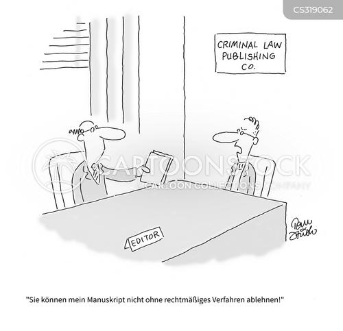 Cartoons und Karikaturen mit Manuskriptablehnung