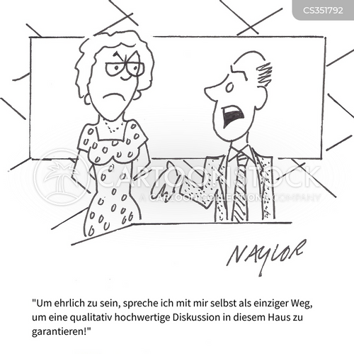 Cartoons und Karikaturen mit Sprechen Mit Mir Selbst