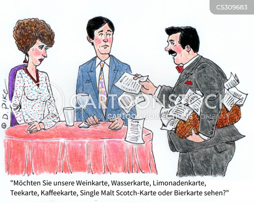 Cartoons und Karikaturen mit Single Malt Scotch