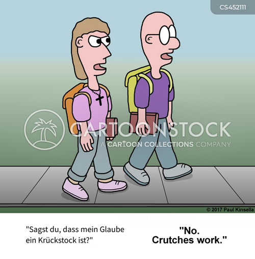 Cartoons und Karikaturen mit Glaubensbekenntnis