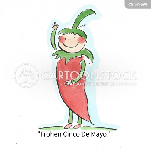 Cartoons und Karikaturen mit Cinco De Mayo