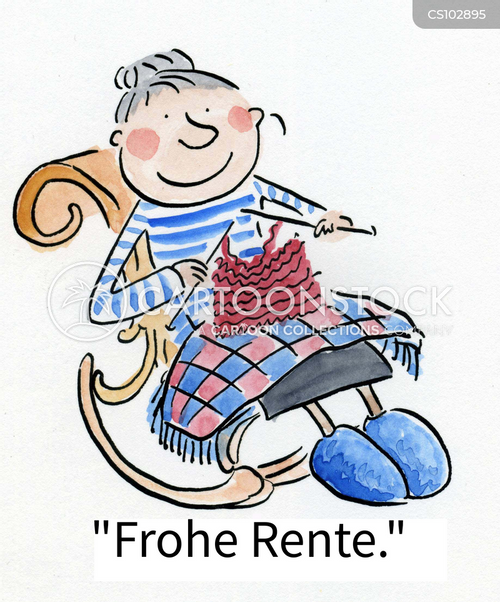 Cartoons und Karikaturen mit Rentnerleben