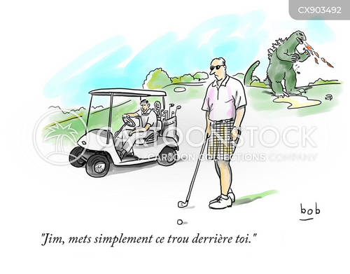 Dessins humoristique et caricaturés avec Parties De Golf